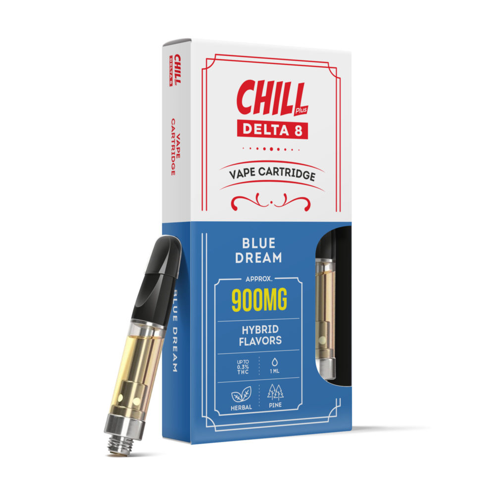 Blue Dream Cartridge – Delta 8 THC – Chill – 900mg - VapesFlavors ...